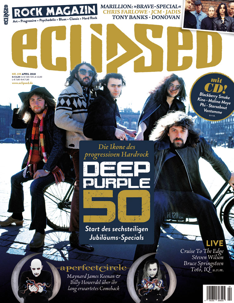 Das aktuelle Heft / eclipsed Nr.199 / 04-2018 | eclipsed Rock Magazin